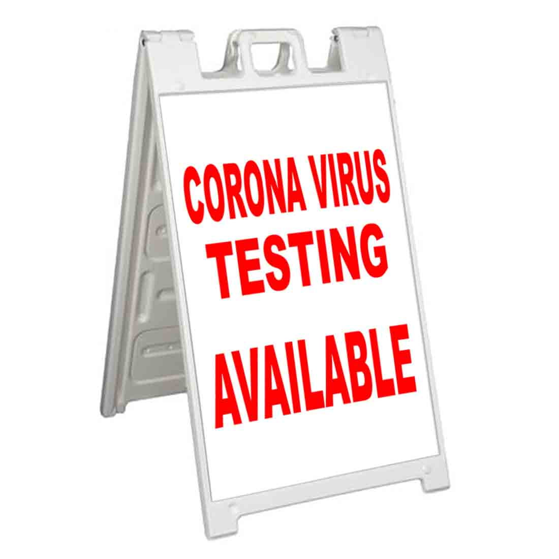 Virus Testing Available (24" X 36") Standard A-Frame Signicade ...