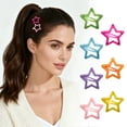 105 Pcs Glitter Star Snap Hair Clips, Non-Slip Hair Barrettes for Women ...