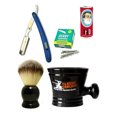 Classic Samurai Men's Shaving Set with CS-102 Stainless Steel ...