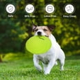 2-pack dog frisbees, 7-inch dog toys, natural rubber buoyant frisbees ...