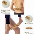 Body Fascia Massager Anti-slip Handle Wood Grooved Gear Arms Legs ...