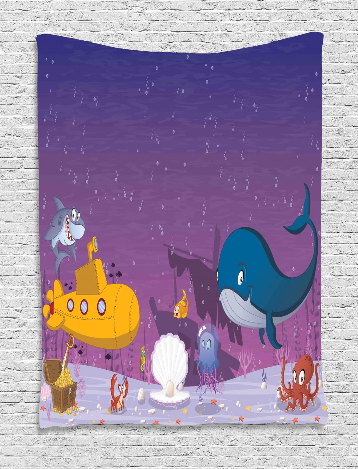 Deep Sea Tapestry, Composition of Underwater World with Corals Fish and ...