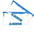 Detroit Custom 4-Hole Football License Plate Frame (Set of 2 ...