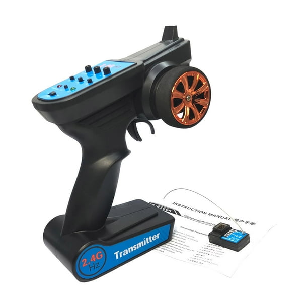 3 Channels Digital Radio Remote Control with Receiver for RC Car B ...