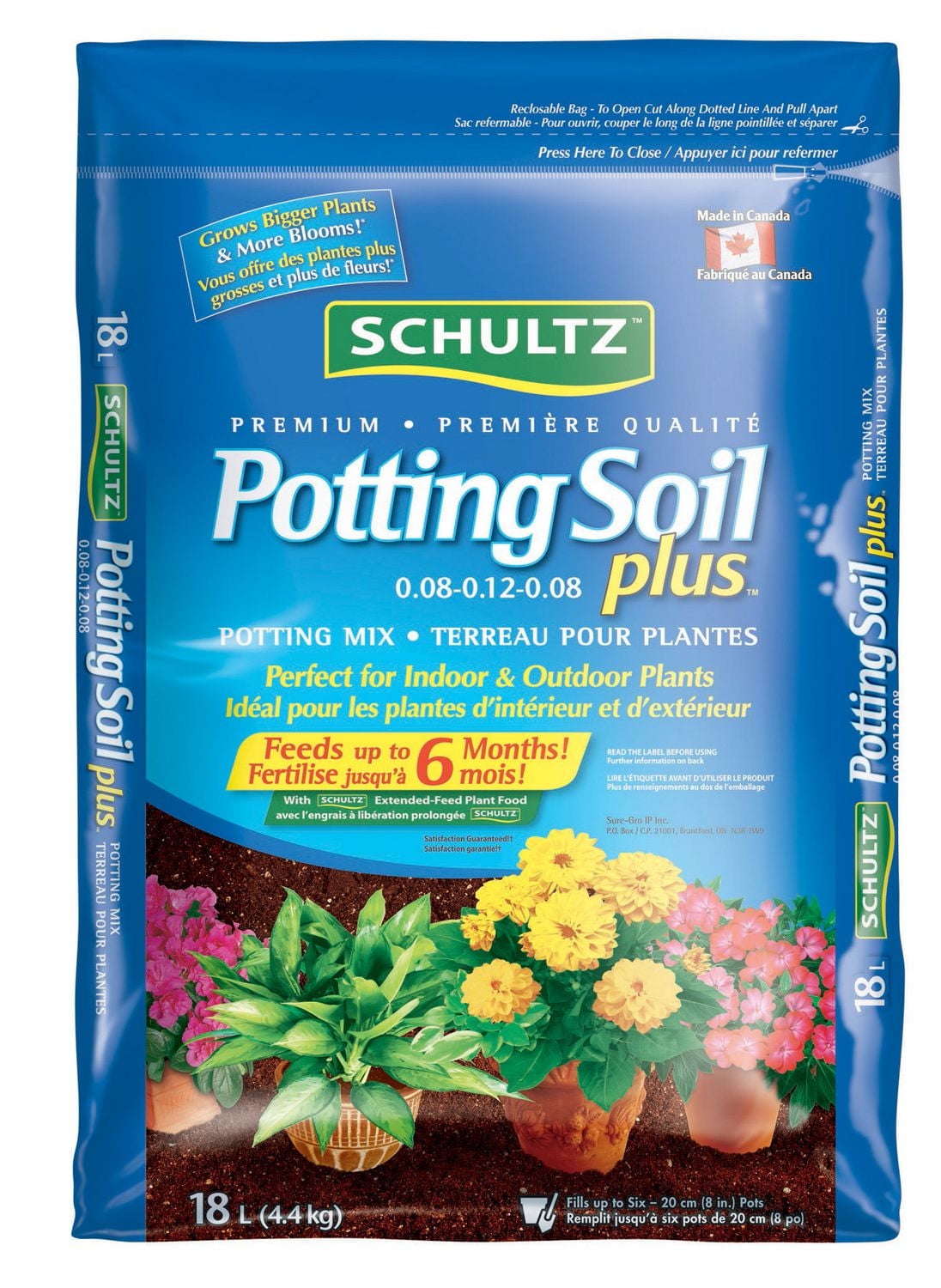 Schultz® Potting Soil Plus 18L, Potting Soil Plus 18L - Walmart.ca