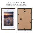4 Pack 11x17 Brown Frames, Wall/Tabletop Display, For 8x12 Photos with ...