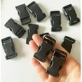 Kbraveo 60Pack 3/4" Wide Black Safety Side Quick Release Buckle for ...