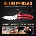 Poultry Shears Heavy Duty Professional, Turkey for Chicken & Bone ...