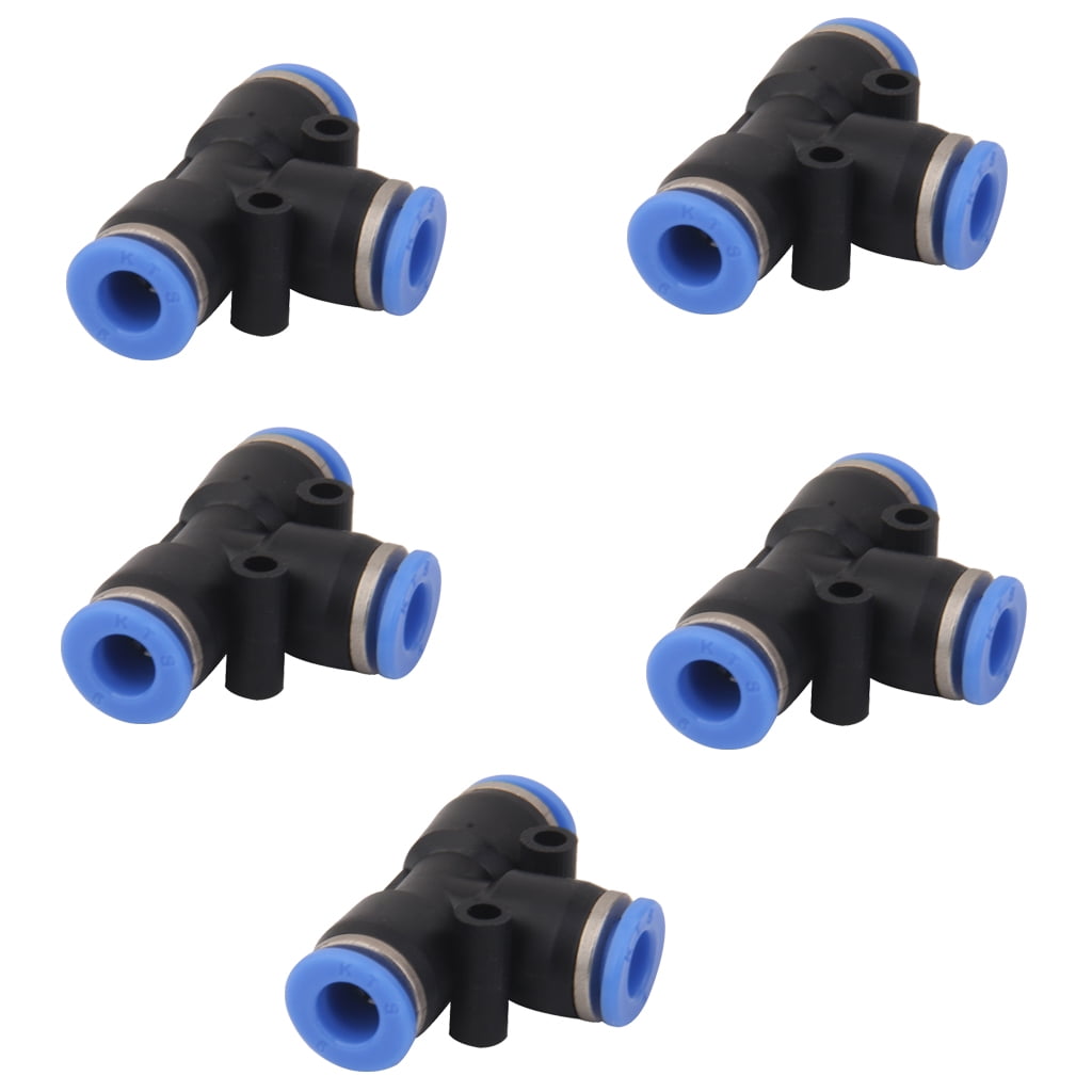 5 Pcs. Pneumatic Tube Push In Adapter Hoses Connector Connection Hose ...