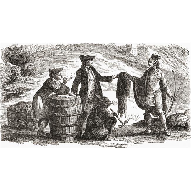North American Traders & Indians C.1770s From The Book Short History of ...