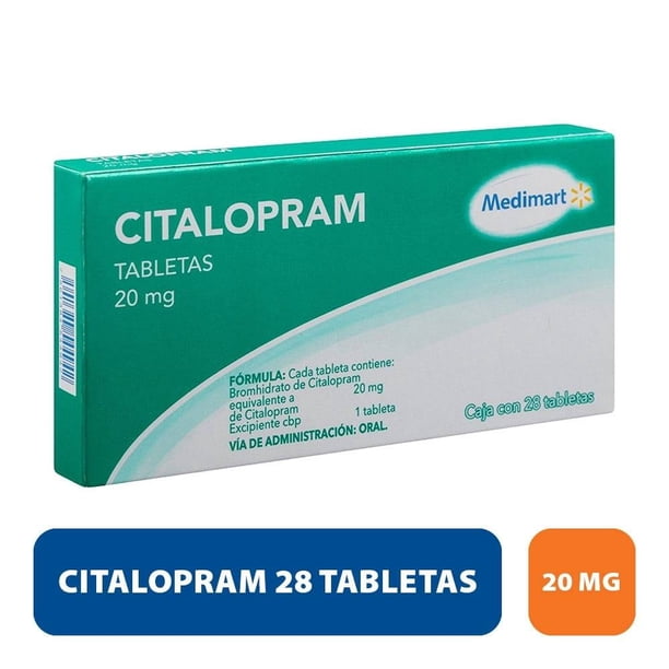 Citalopram Medimart 20 mg, 28 tabletas | Walmart en línea
