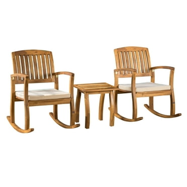 Furinno Tioman Outdoor Hardwood New Mexico Jack & Jill Chair Set ...