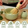 Ihvewuo 4pcs Matcha Whisk Set Elegant Matcha Tea Set Reusable Matcha ...