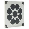 Industry Tile 8x8 Black and White Distressed Cyclone Porcelain Tile (1 ...