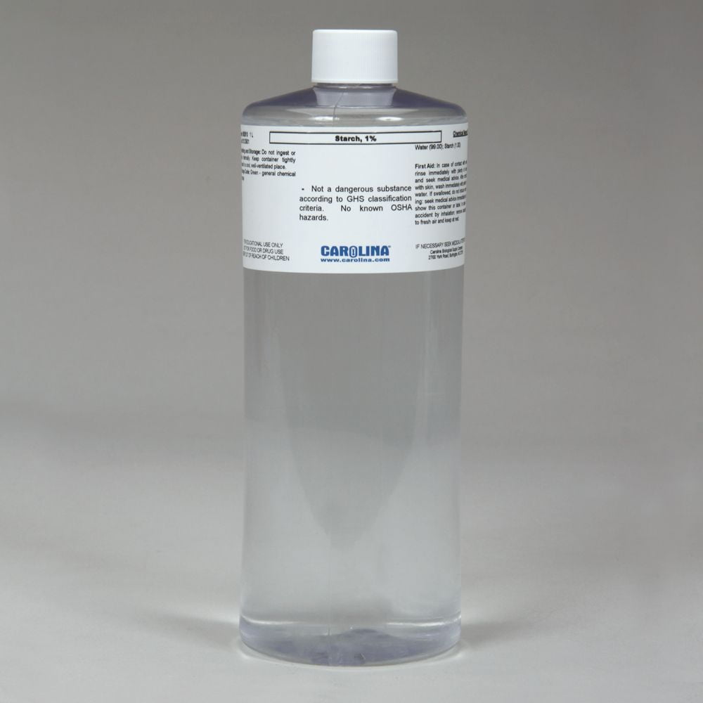 Starch, 1% Aqueous, Laboratory Grade, 1 L - Walmart.com - Walmart.com