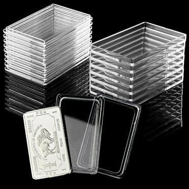 NOGIS Silver Bar Case 1 oz Silver Bar Holder Clear Acrylic Storage ...