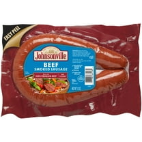 Johnsonville Smoked Beef Rope Sausage 12oz package - Walmart.com