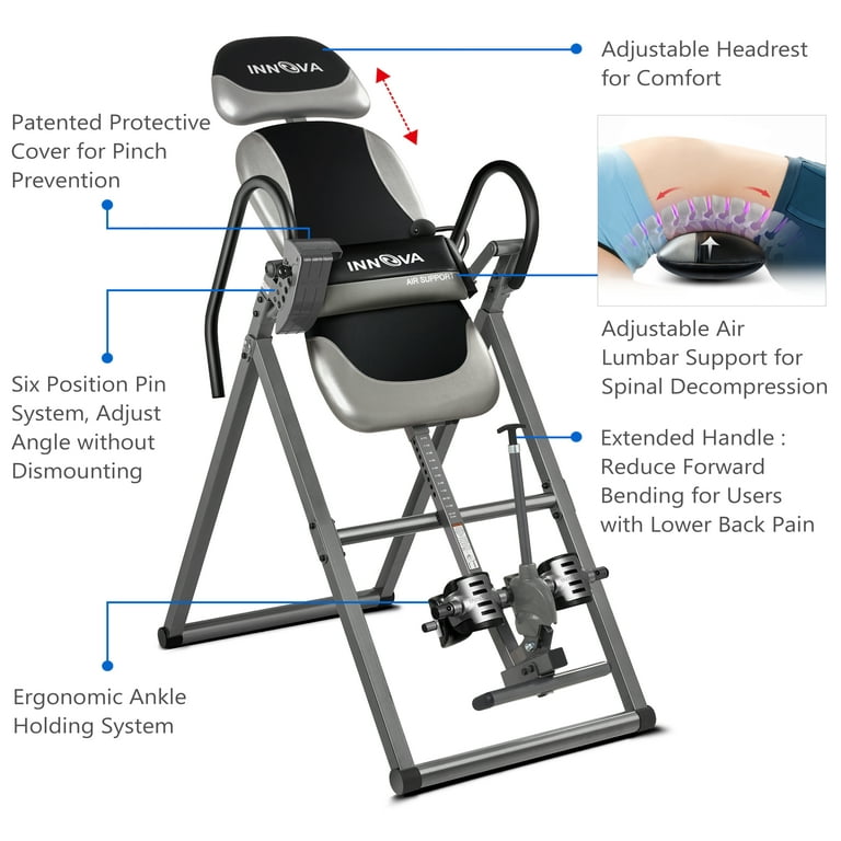Lumbar Support Innova Inversion Chair Walmart Innova ITX9900 Heavy Duty ...