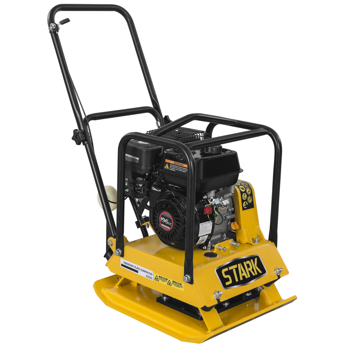Stark 6.5hp Walk-Behind Vibration Plate Compactor 2248lbs Force ...