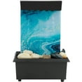 Jokapy LED Lights Tabletop Fountain with Pebbles, Blue - Walmart.com