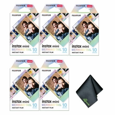 Fujifilm Instax Mini Mermaid Tail Film, Glitter Styles, 10 Exposures, 5 ...