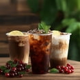 9 oz Disposable Plastic Cups 100 Count Crystal Clear Party Cups Durable ...