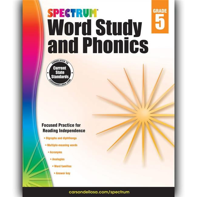 Carson Dellosa CD-704608BN 2 Each Spectrum Word Study & Phonics ...