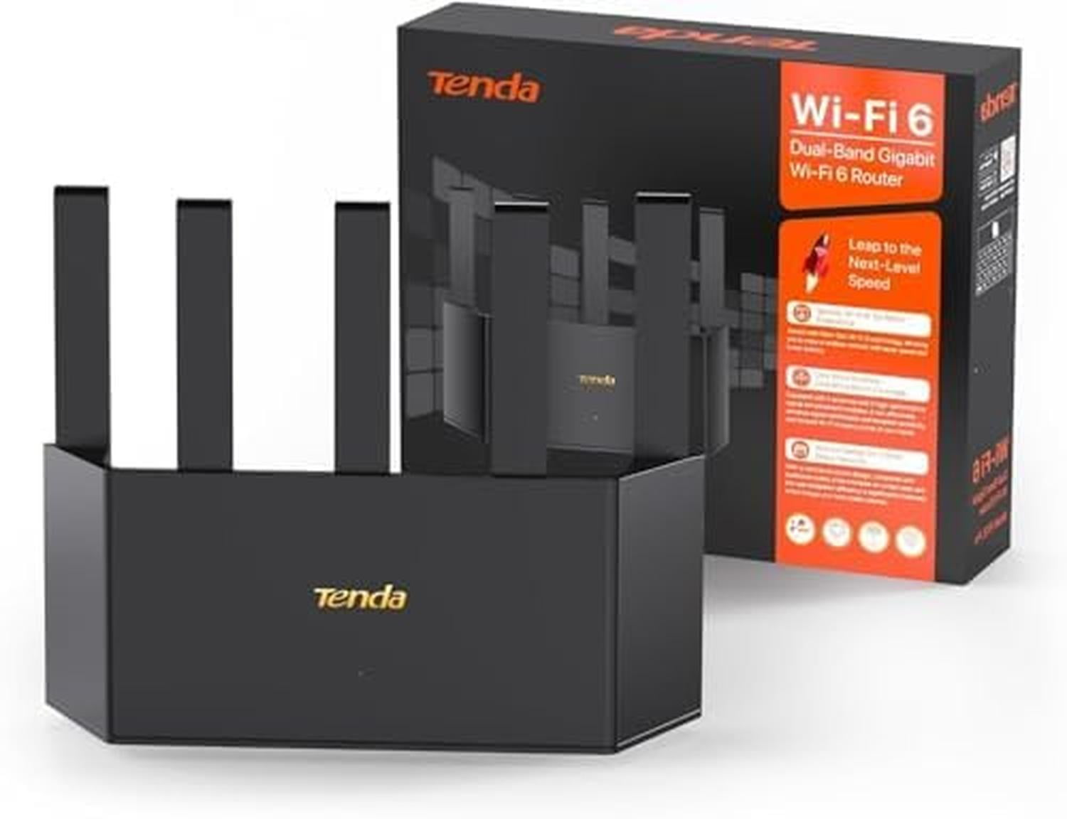 Tenda AX1500 Router WiFi - Router WiFi 6 De Doble-Banda, Puertos 4XGE ...