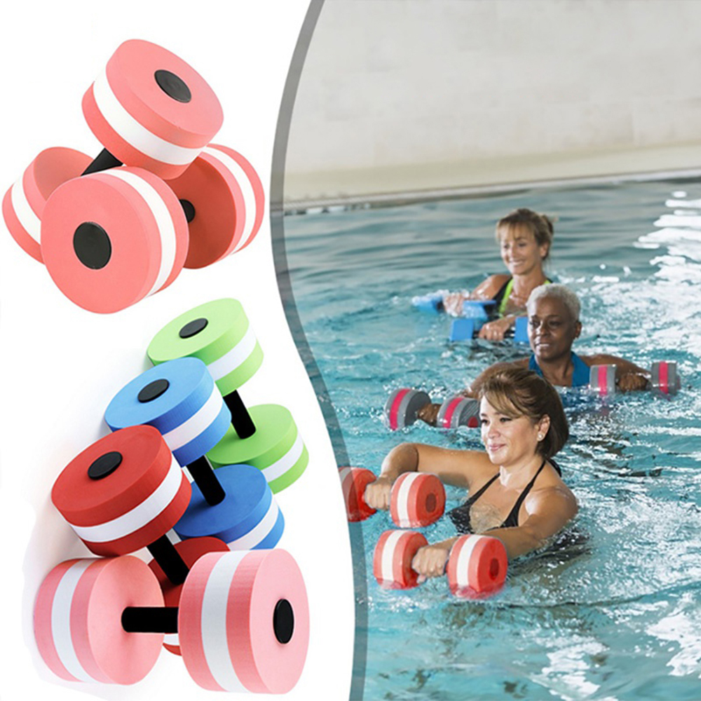 ALigoa Water Dumbbells Aquatic Exercise Dumbells Water Foam Barbells ...