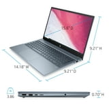 "HP Pavilion 15.6"" Horizon Blue Laptop, AMD Ryzen, Thin and ...