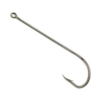 Mustad Wide Gap Hook - Size: #1 (Nickel) 10pc - Walmart.com