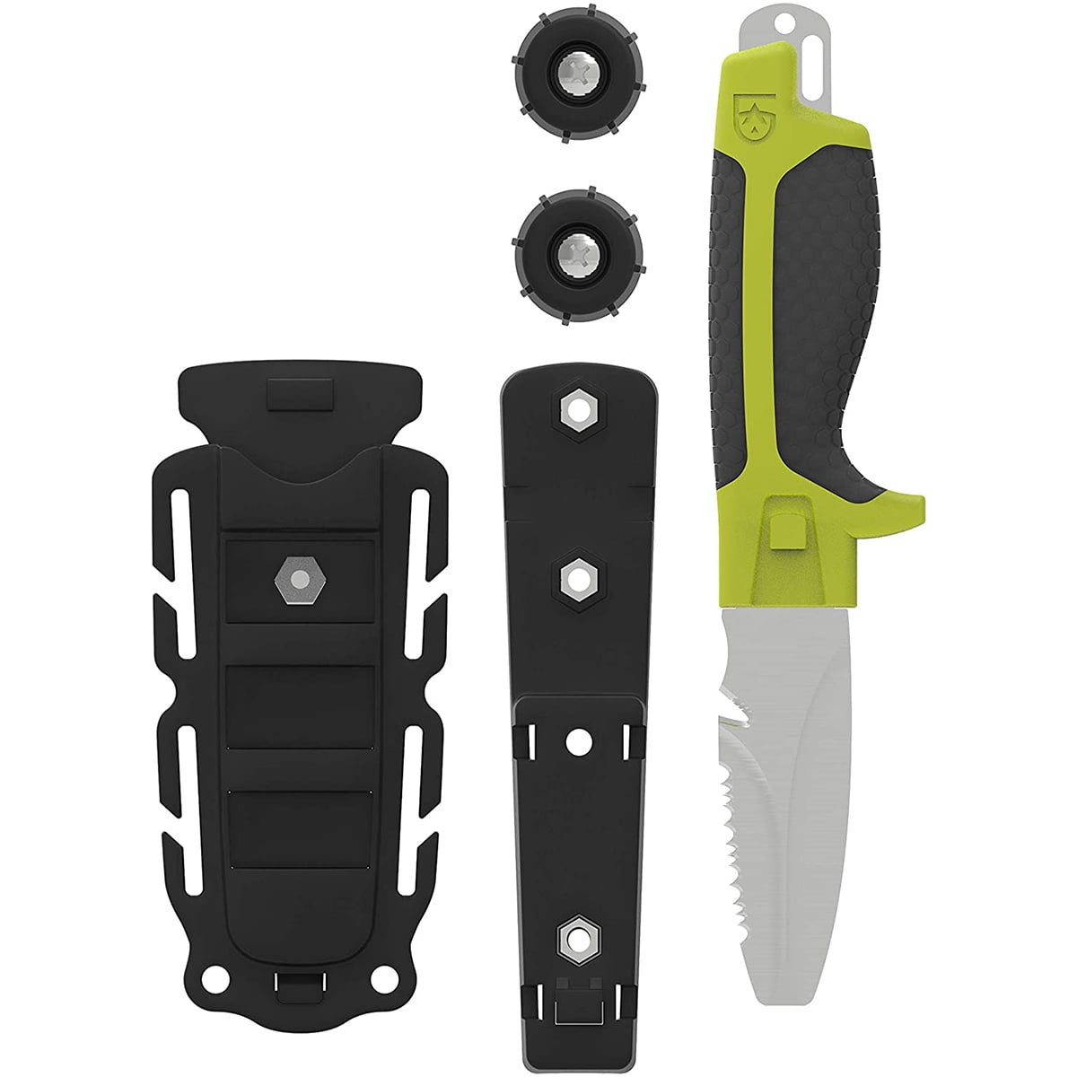 Gear Aid 3" Tanu Dive and Rescue Knife w/ Sheath and B.C.D. Adaptor ...