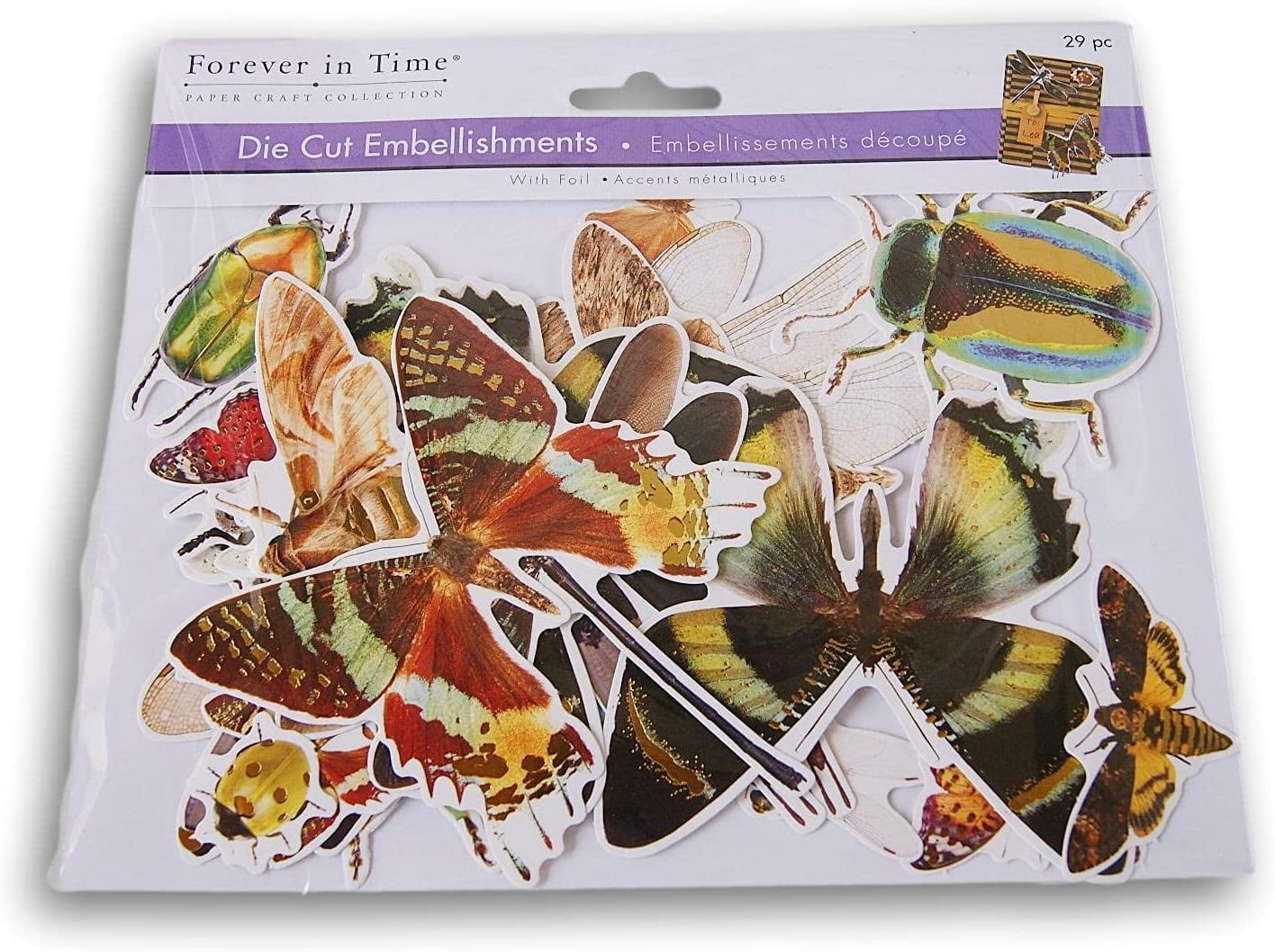 Die-Cut Insect, Moth, Butterfly, Bug Die Cut Cut-outs Realistic Shapes ...