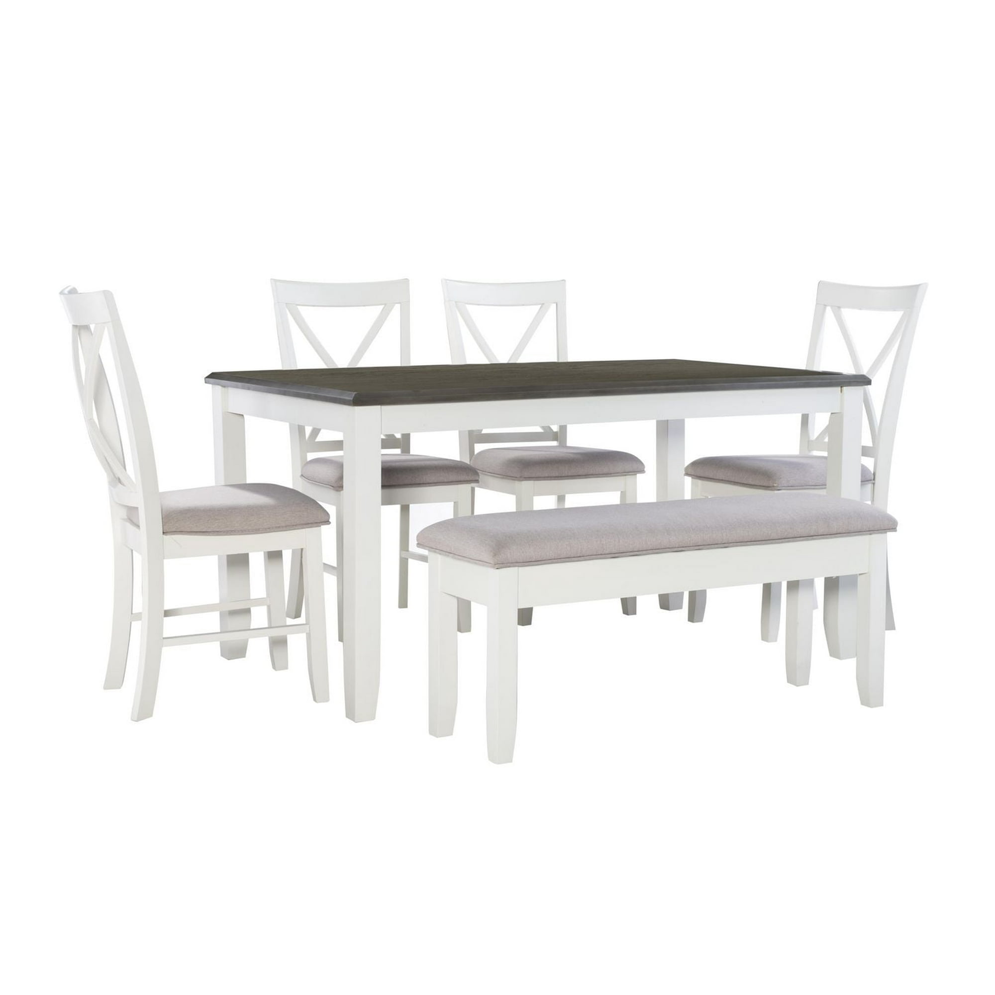 Click here for Linon Lander 6-Piece Dining Set  Grey prices