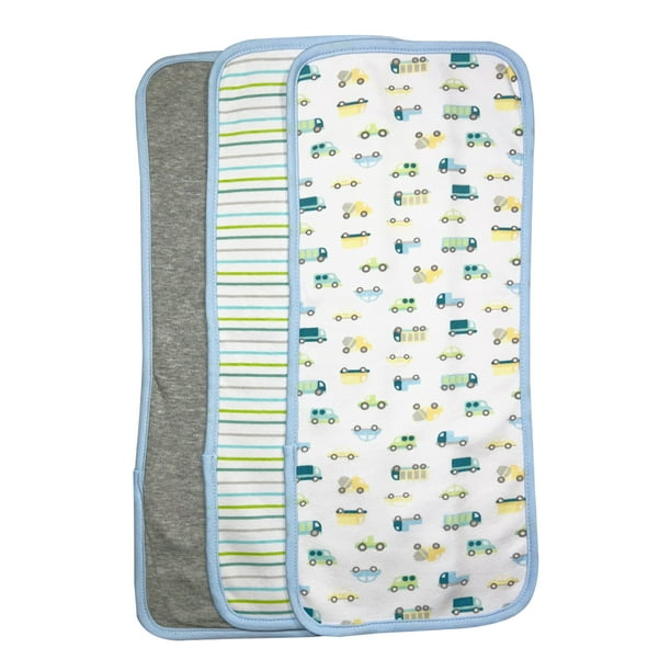 Spasilk Baby 3 Pack 100% Cotton Burp Cloths for Newborn Boys and Girls ...