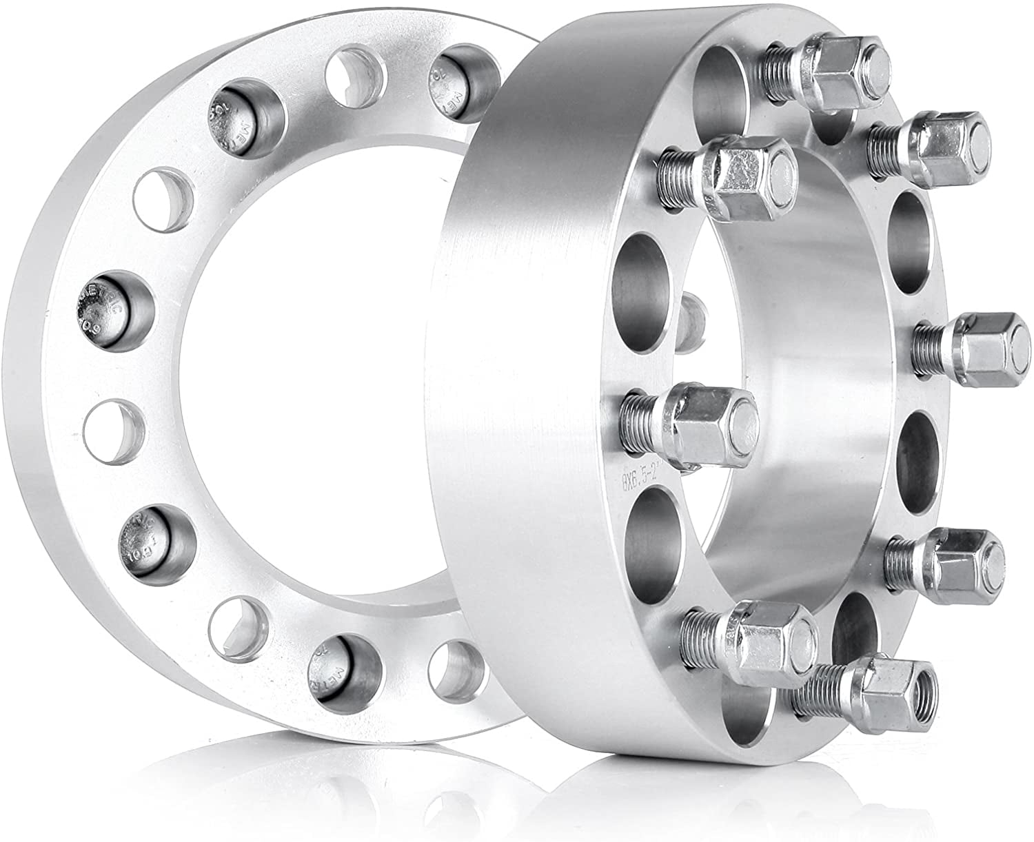 cciyu 2X 8 lug Wheel Spacers Adapters 8X6.5 9/16 Wheel Spacers 2" (2 ...