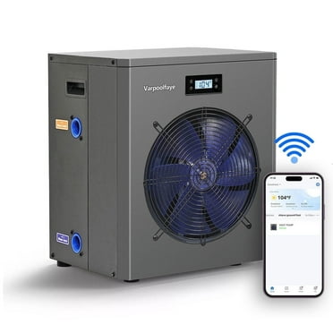 30000 BTU Above Ground Pool Heater Electric Pool Heater Heat Pump 120v ...