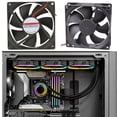9225 Computer Cooling Fan 92mm Low Noise Design ABS High Airflows ...