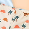 Boys 3 Piece Swimwear Set With Hat Split Style Coconut Tree Pattern ...