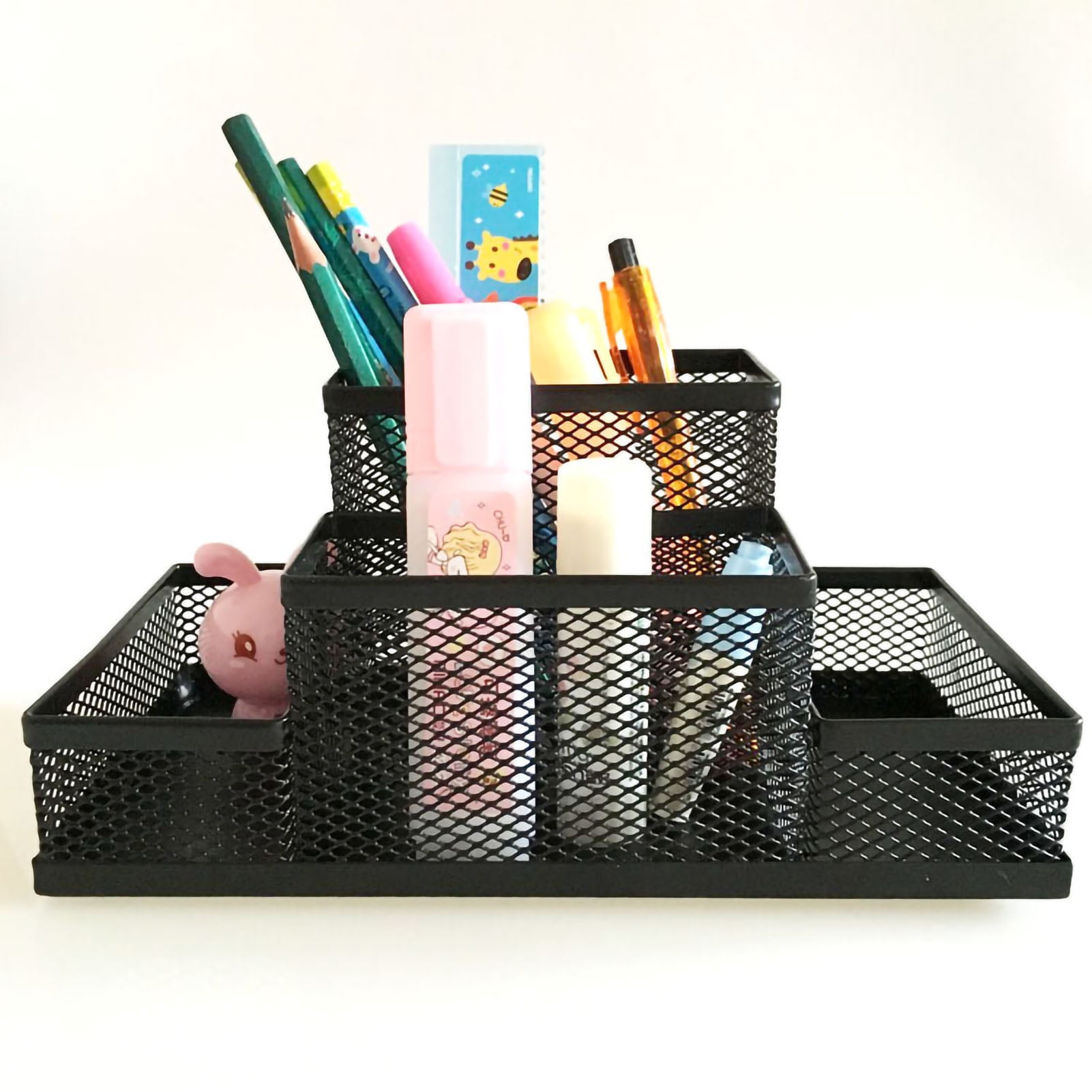 Click here for Sunwow Black Mesh Pencil Holder 4 Compartments Mes... prices