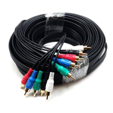 CMPLE 5-RCA Male to 5RCA Male RGB Component Audio Video Cable for HDTV ...