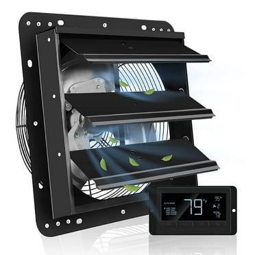 AC Infinity AIRLIFT T12, Shutter Exhaust Fan 12” with Temperature ...