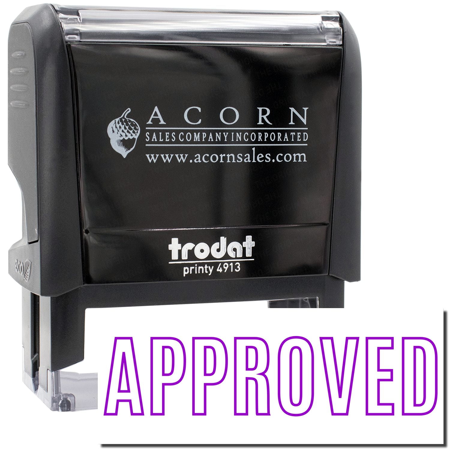 Large Self-Inking Outline Approved Stamp, Trodat Printy 4913, Press and ...
