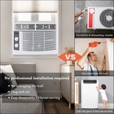 Ktaxon Window Air Conditioner 5000 BTU, 7 Temperature Options, 2 ...