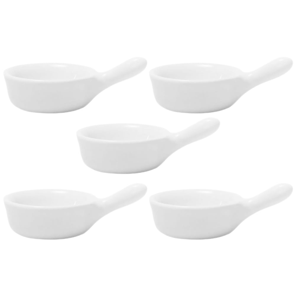 Operageca Dipping Bowls White Ceramic 5pcs 3.73x2.36x1.18in 9.50x6.00x3.00cm