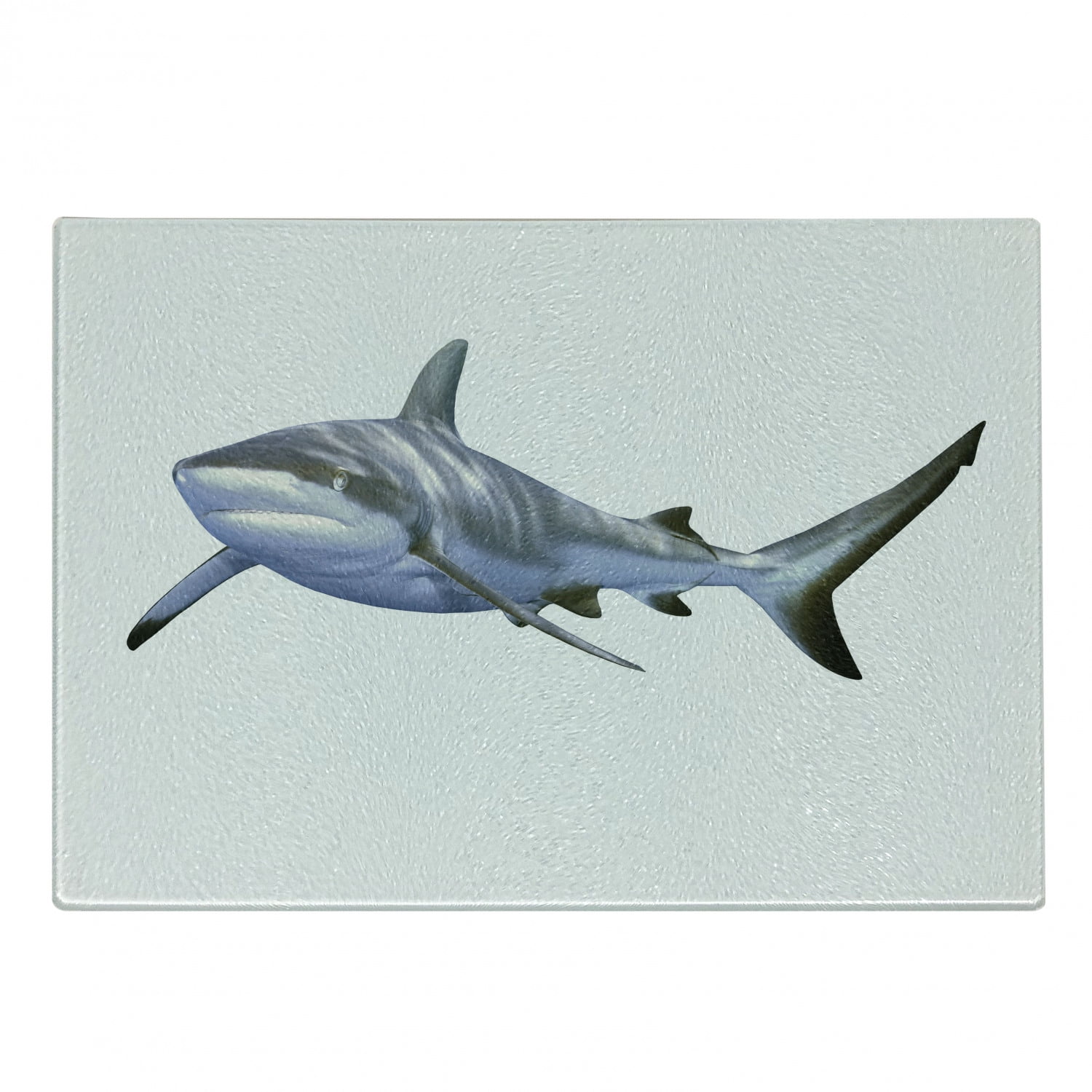Shark Cutting Board, Large Reef Shark Swimming Futuristic Computerrt ...