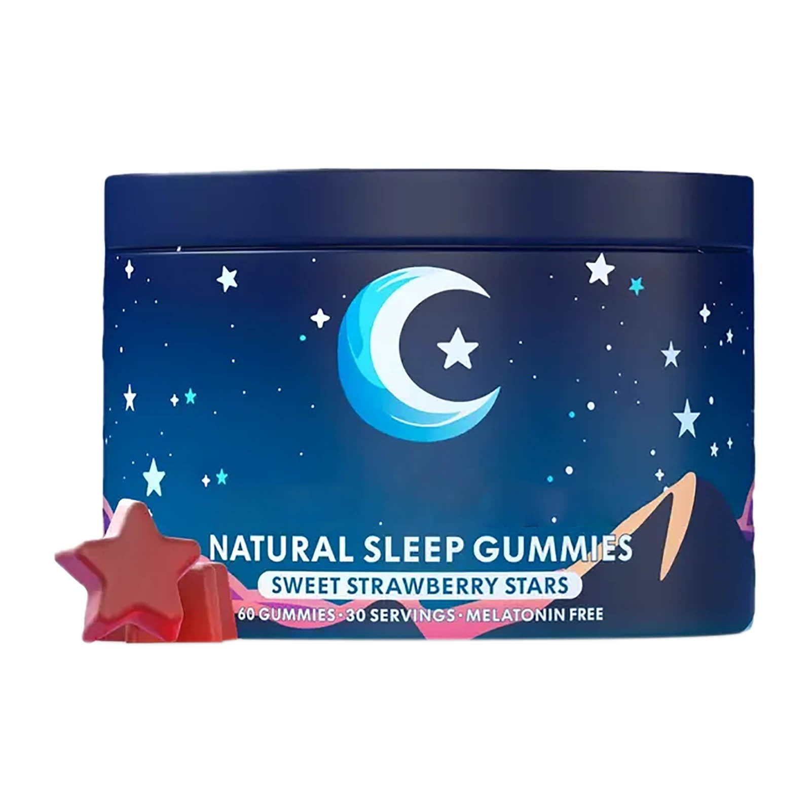 1PC LullaBites Melatonin Sleep Gummies Vegan Supplement with L-Theanine ...