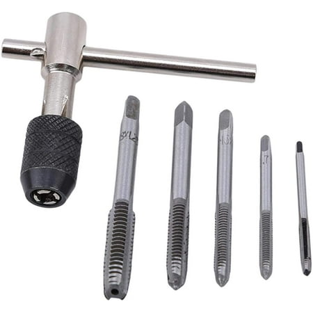 Lonbiaci Threading Tapping Hand Tool Kit 6 Pcs Tapping Tool Set ...
