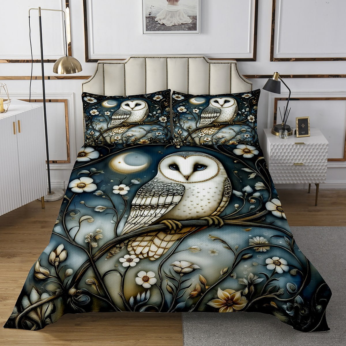 Click here for Erosebridal Vintage Owl Print Quilt Sets For Queen... prices