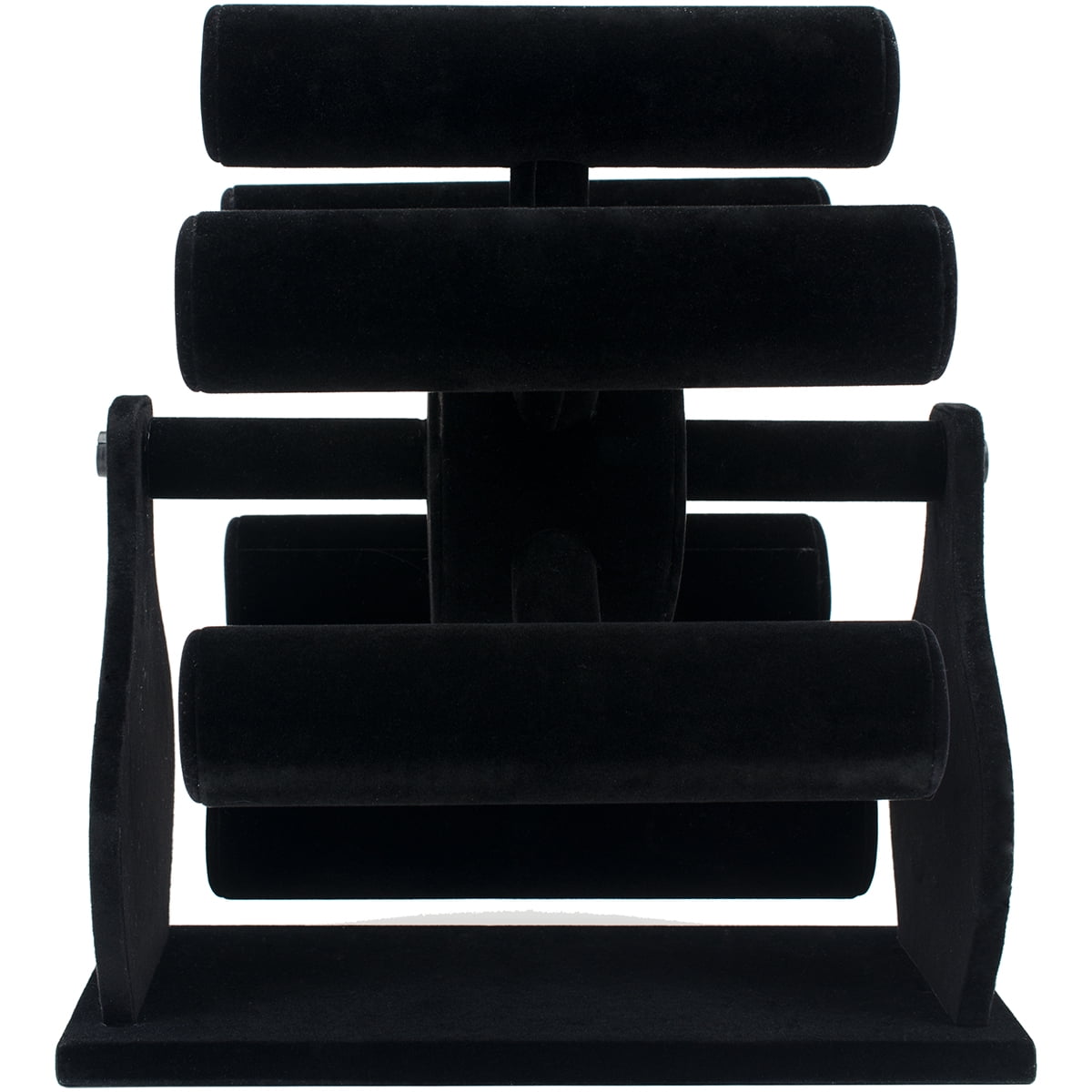 Darice Rotating Bar Black Velvet Jewelry Display Stand - Walmart.com